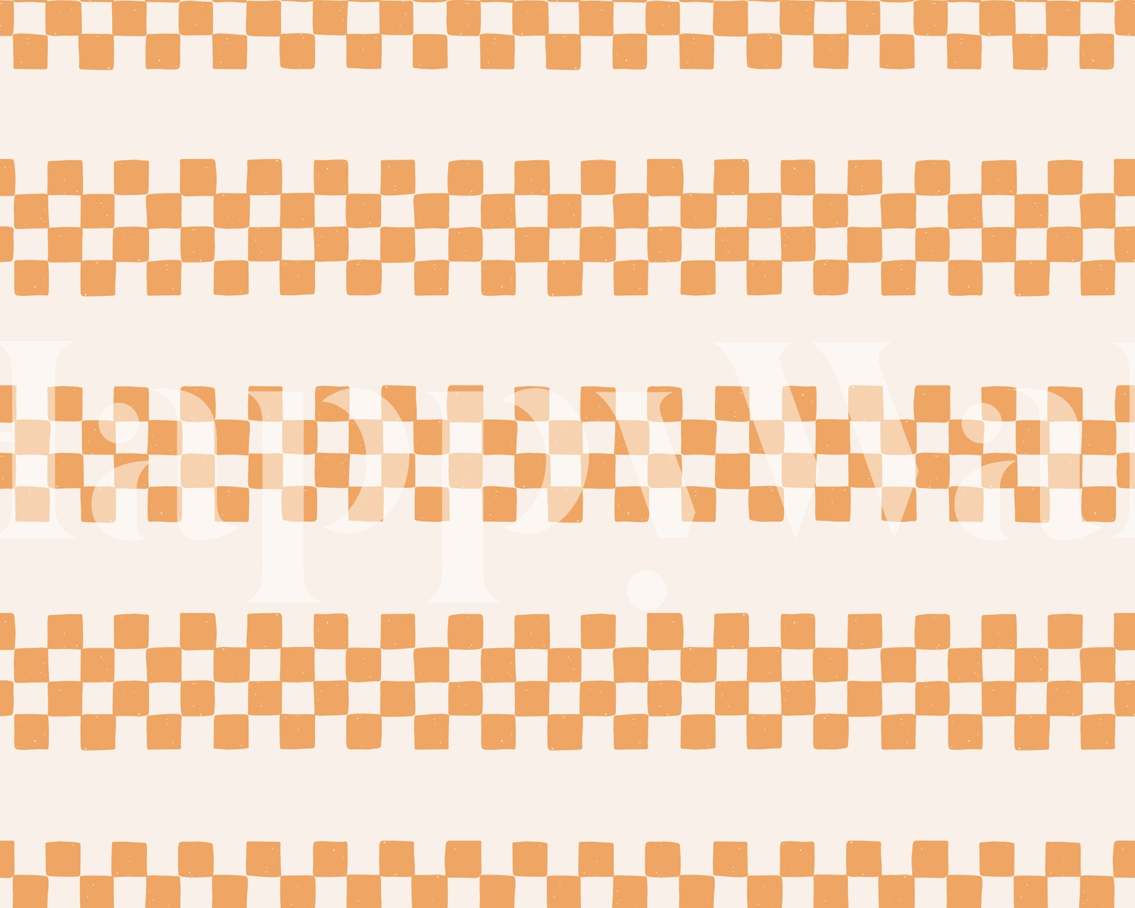 Checkered Stripes Yellow Orange Blush Wallpaper