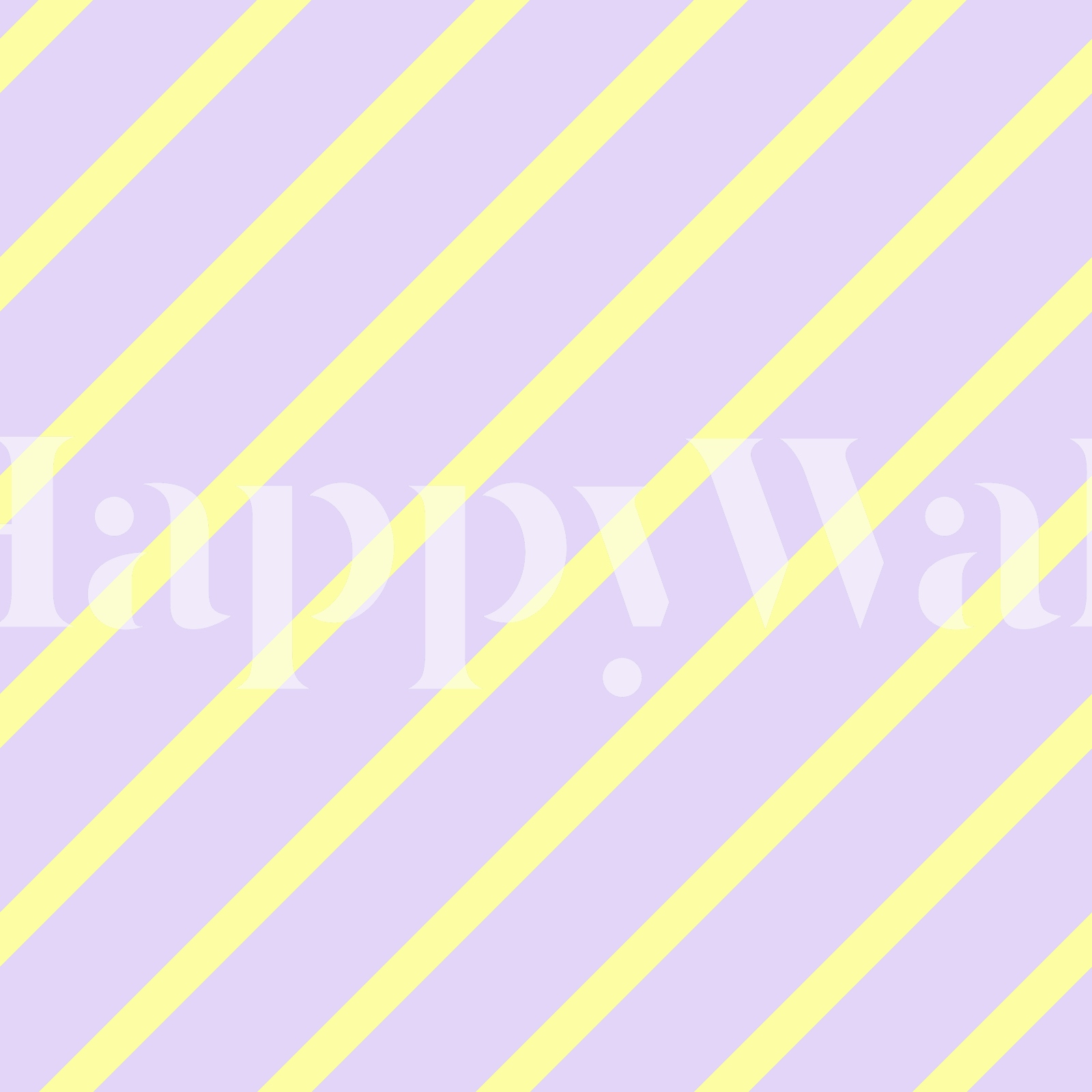 Lilac Lemon Stripes Wallpaper - Happywall