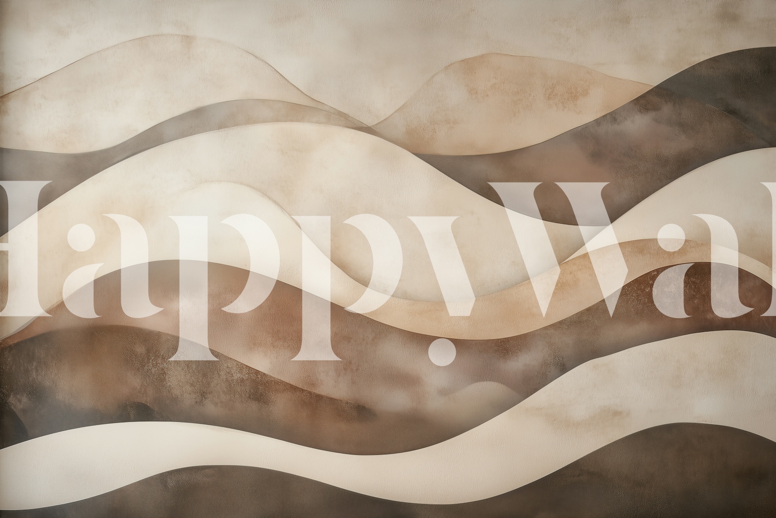 Earthy Wave Forms Wallpaper | happywall.com