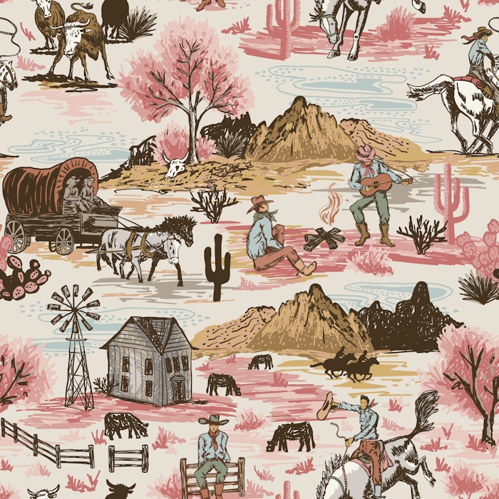 Western Cowboy Frontier Scenes Wallpaper | happywall.com