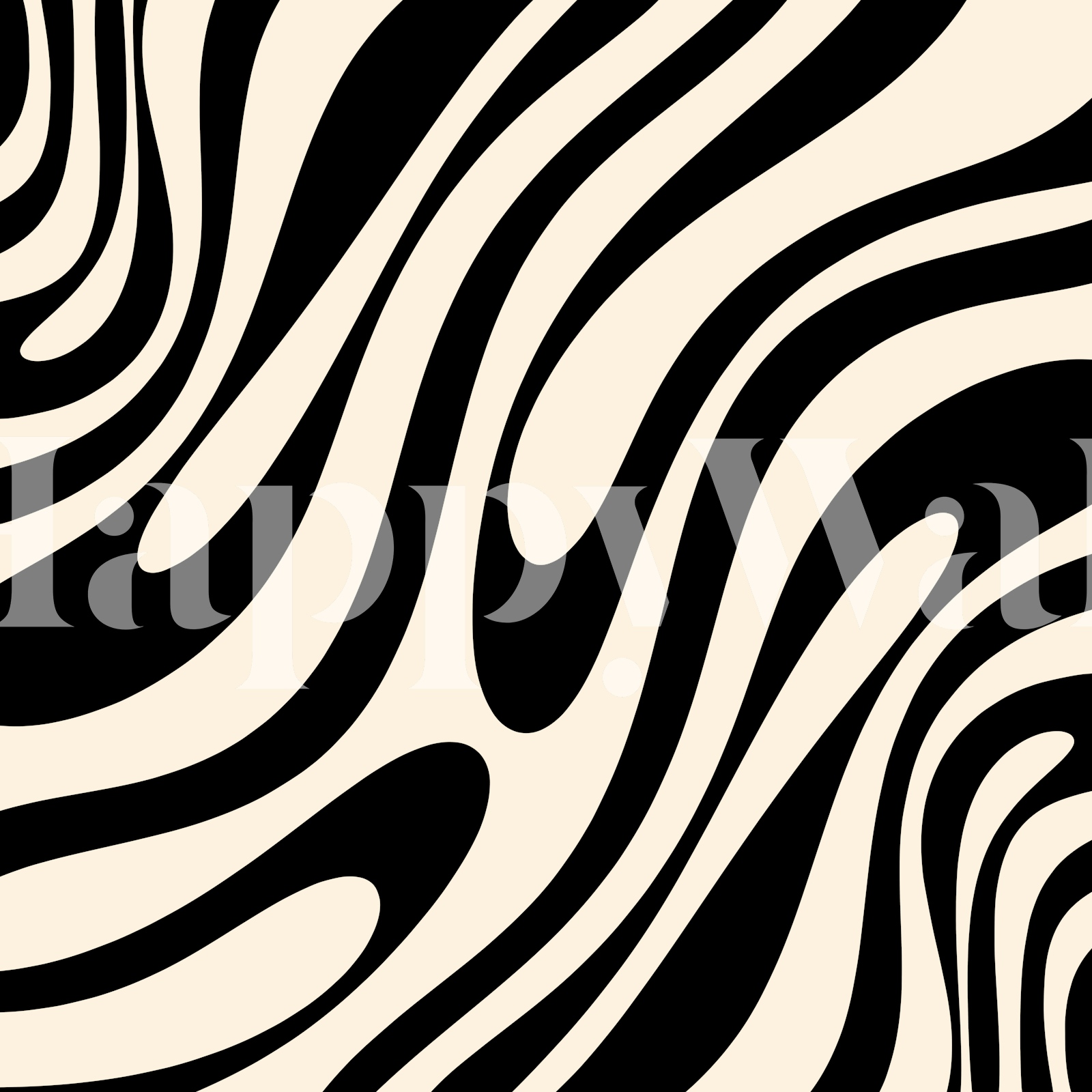 Abstract Wavy Loops Wallpaper | happywall.com