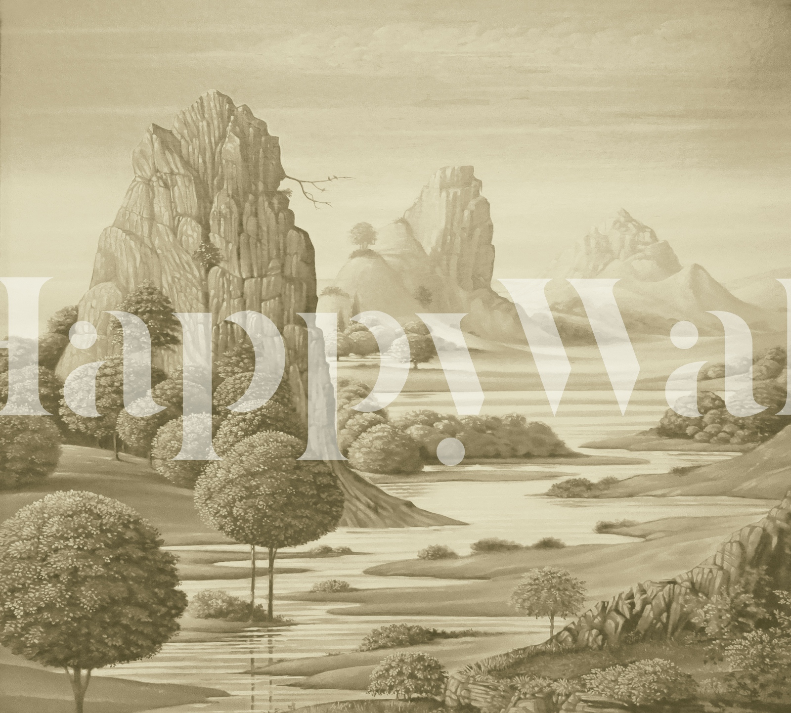 Peace River Valley (BW) sand - Happywall