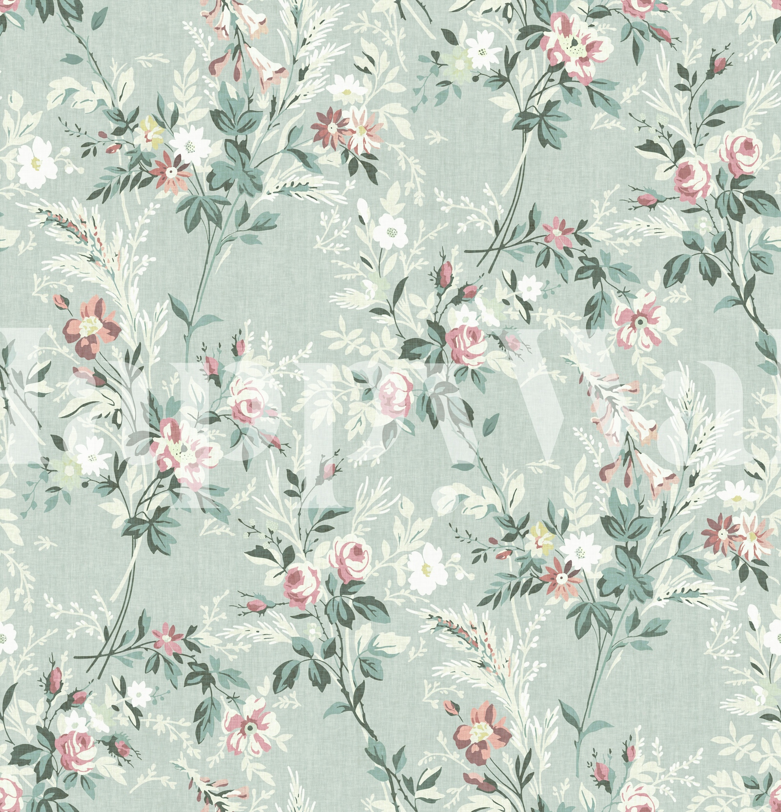 Vintage Rose Floral Wallpaper - Happywall.com