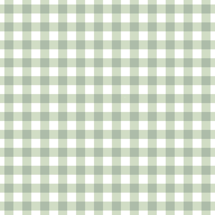 Gingham Classic Sage Green Wallpaper