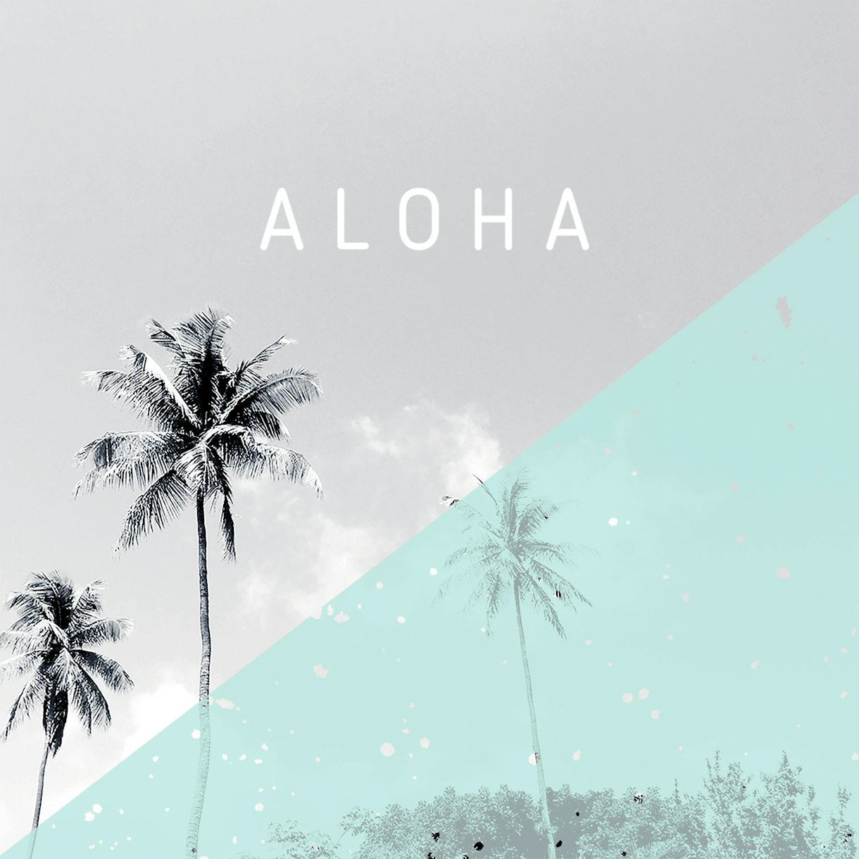 Island Vibes Aloha Wallpaper - Happywall