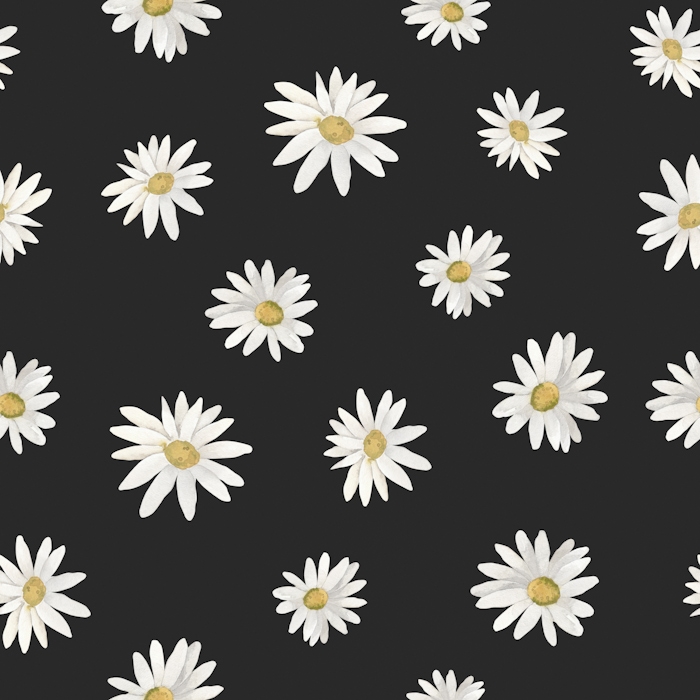 Wild Daisy Pattern Wallpaper - happywall.com