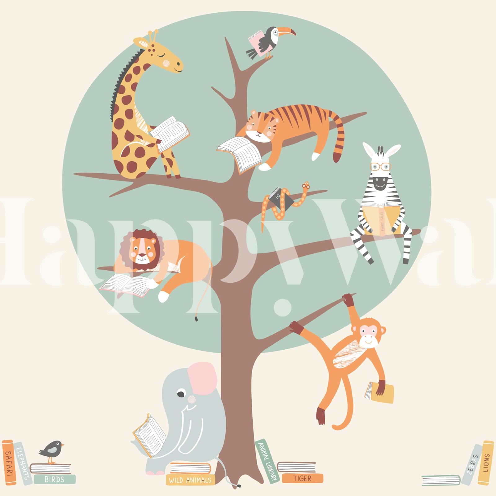 Animal Library Safari Animals Wallpaper