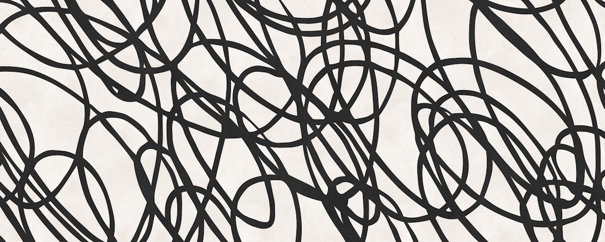 Monochrome Line Art Wallpaper | happywall.com