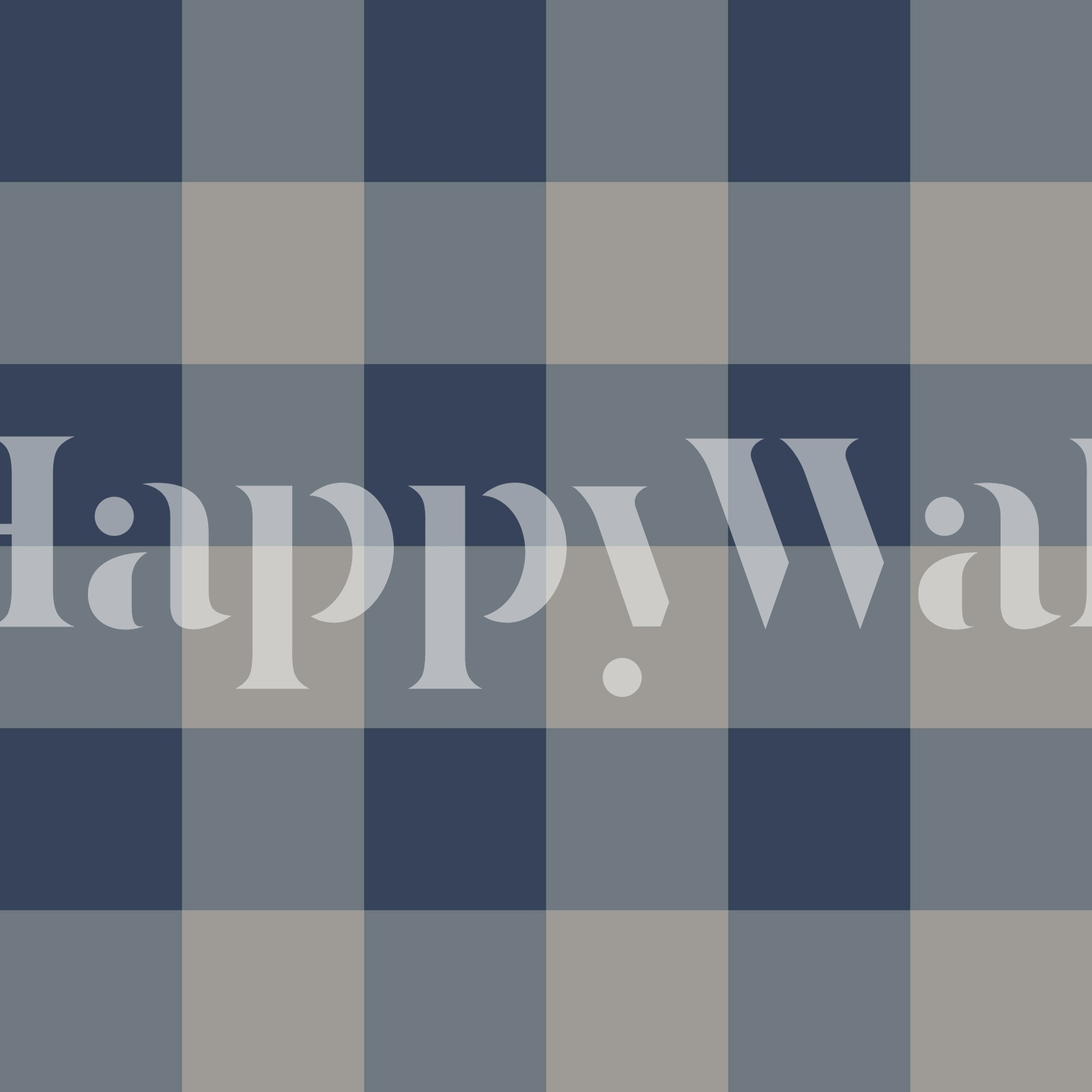 Classic Navy Check Wallpaper