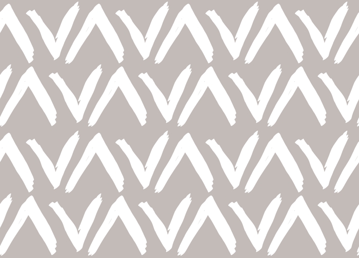 V Shape Chevron | White on Beige - happywall.com