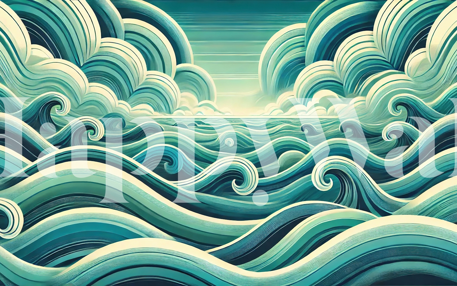 Ocean Wave Abstract Wallpaper