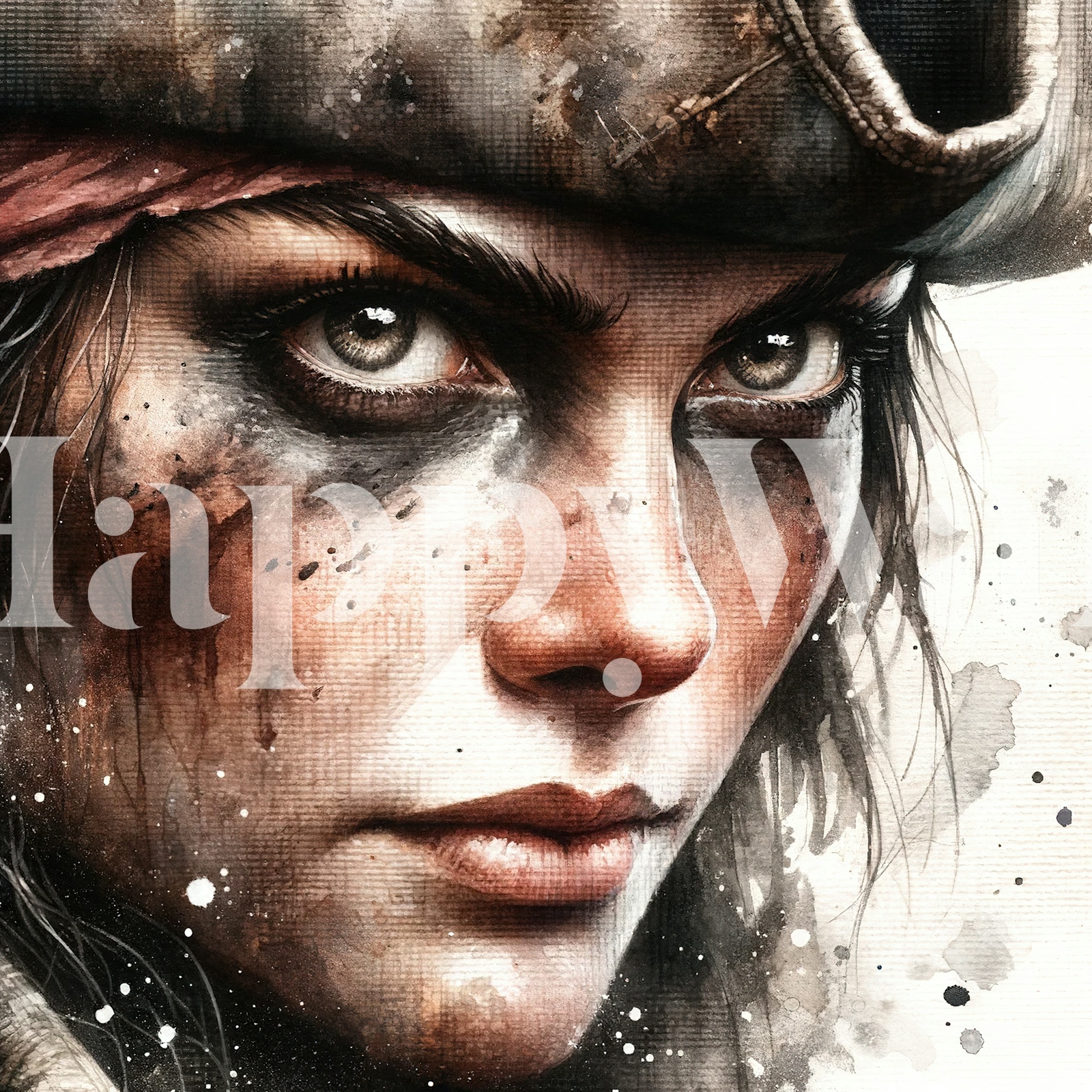 Fierce Pirate Woman Wallpaper