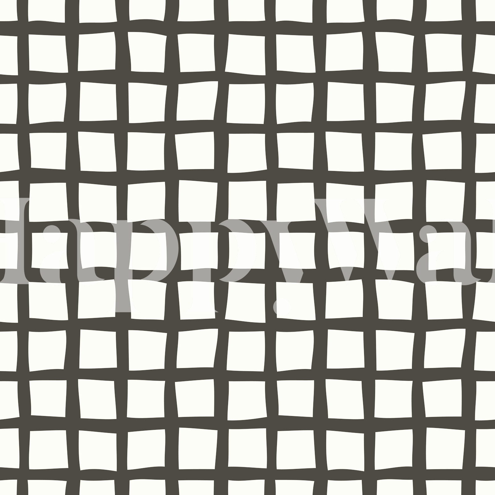 Organic Grid Charcoal Wallpaper | Happywall.com