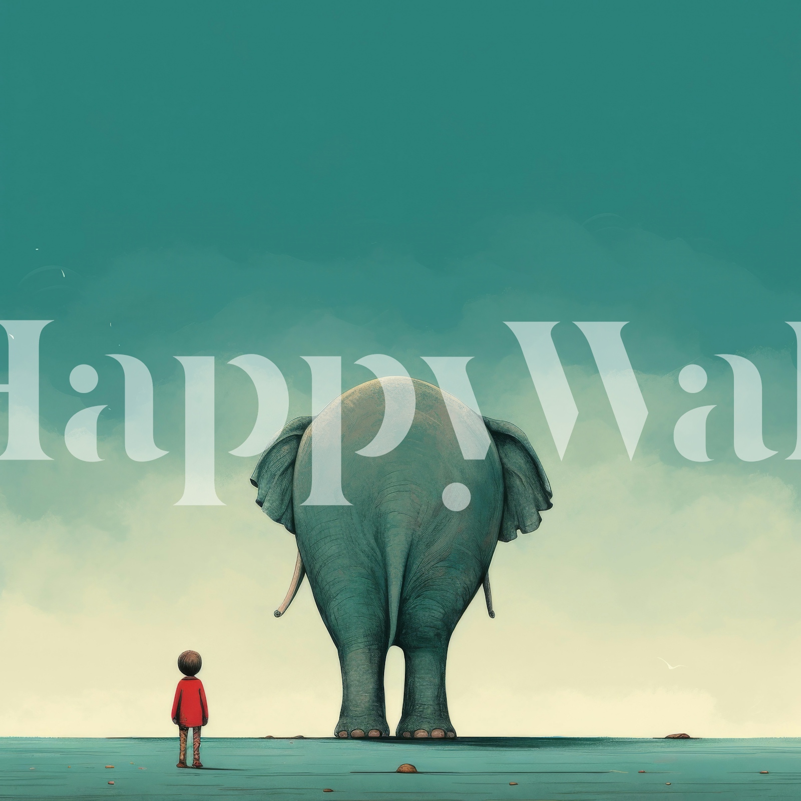 Minimal Elephant Silence Wallpaper | happywall.com