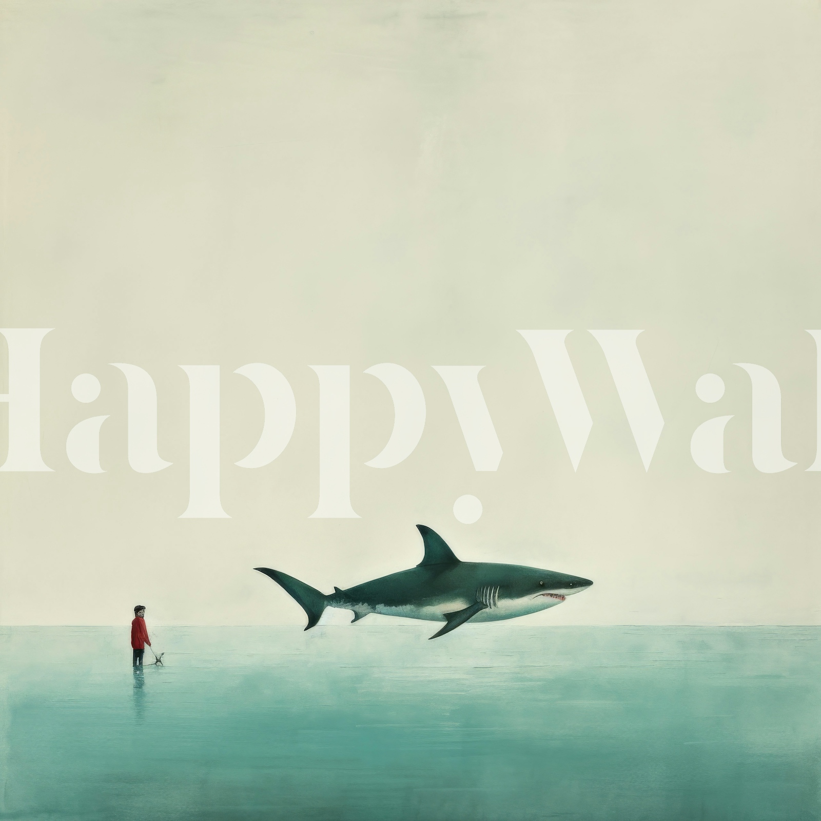 Minimal Shark Wallpaper - happywall.com