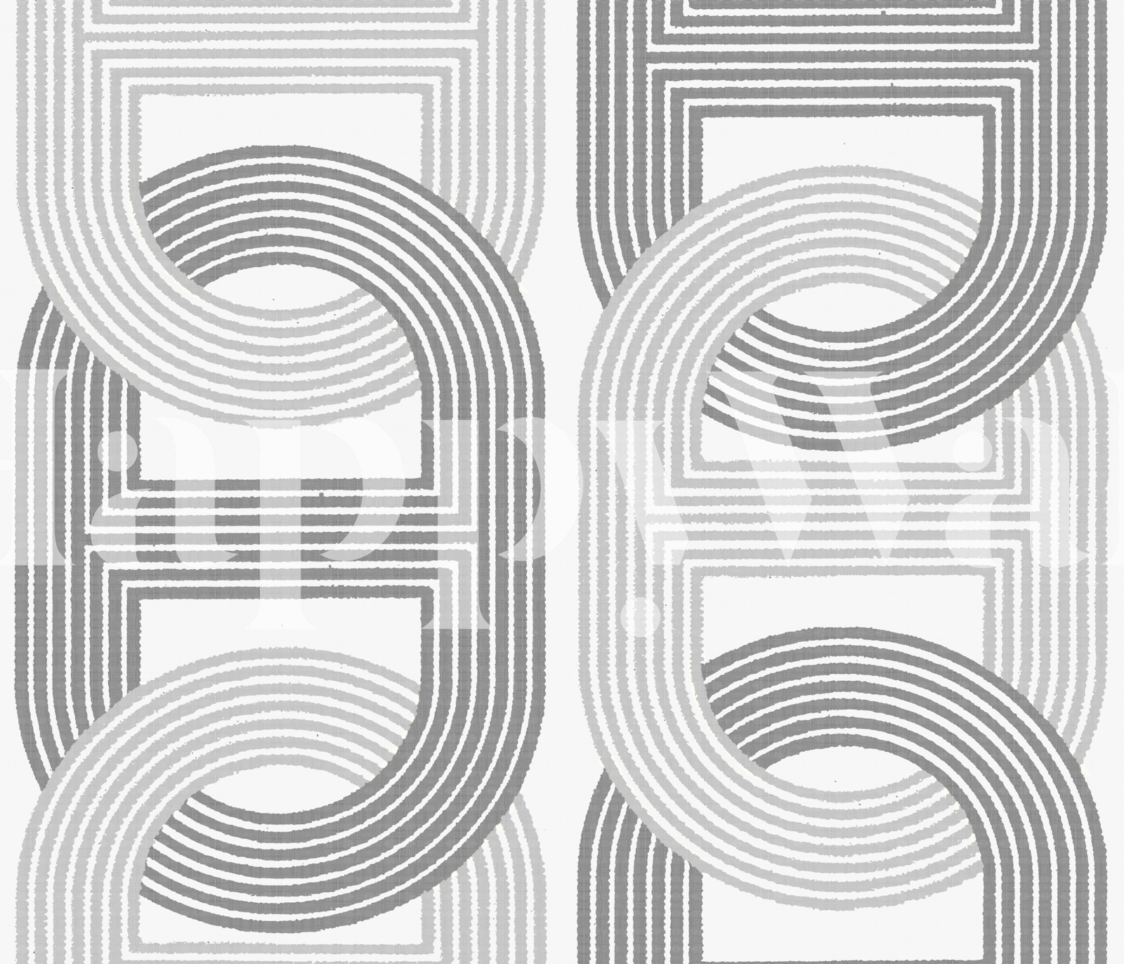Retro Chain Loops J Grey Wallpaper | happywall.com