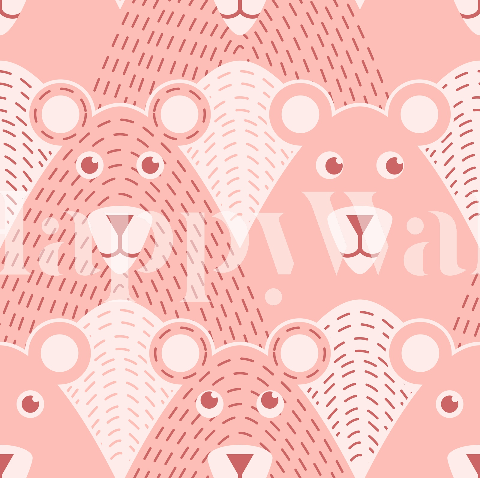 Cute Pink Bears Wallpaper - happywall.com