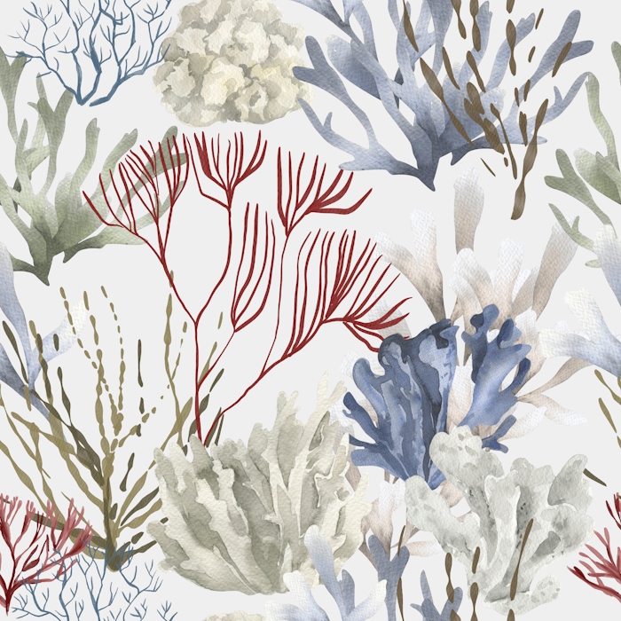 Watercolor Reef Pattern - happywall.com