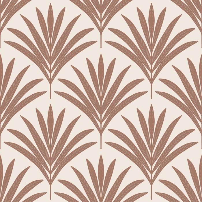 Mocha Leaf Brown Wallpaper for Easy Rooms