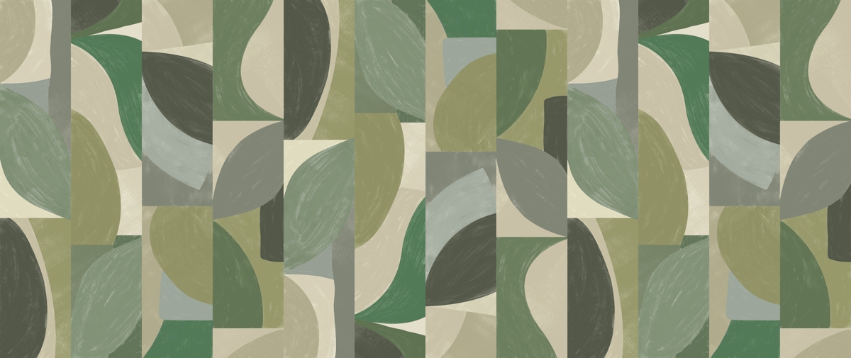 Mid Century Forests - Happywall.com