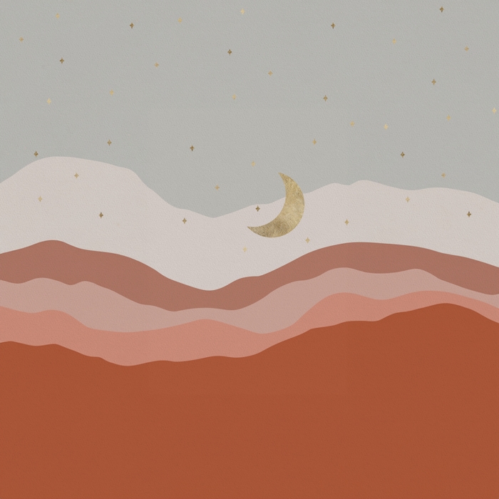 Bohemian Moon Wallpaper - happywall.com