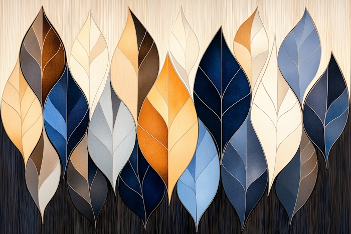 Serene Leaf Cascade - Happywall