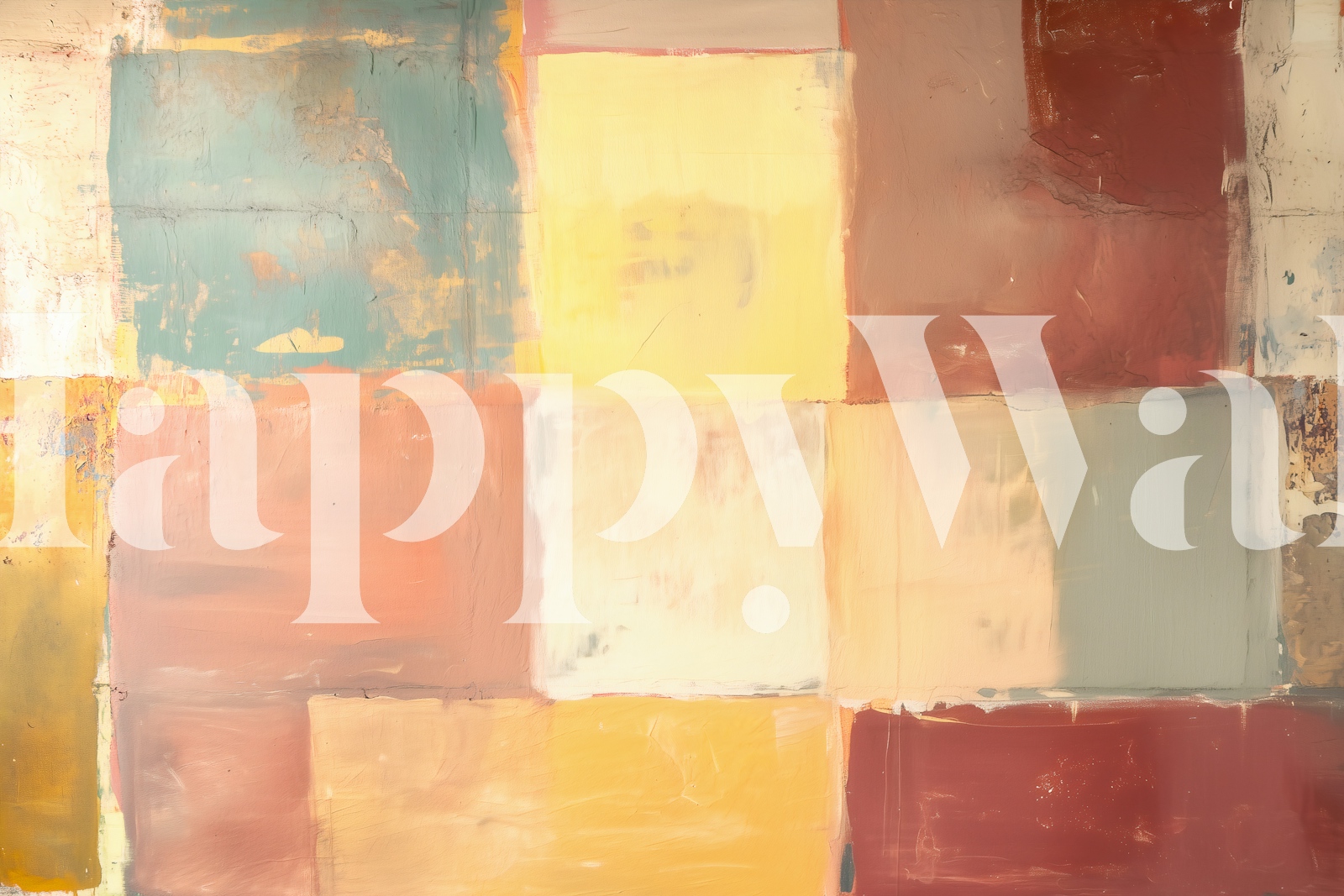Rustic Color Block Wallpaper