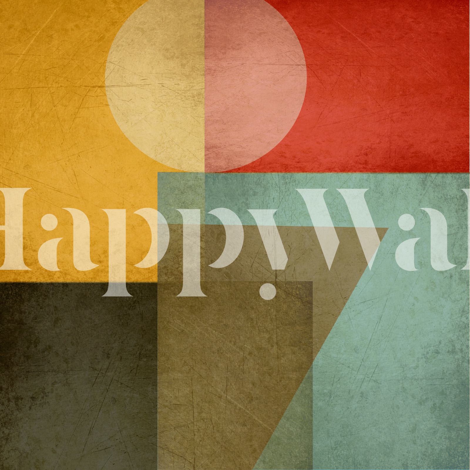 Sun and Sea abstract Wallpaper | happywall.com