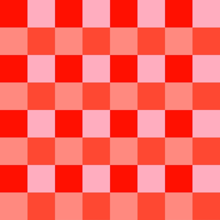 Red and Pink Checkerboard Wallpaper