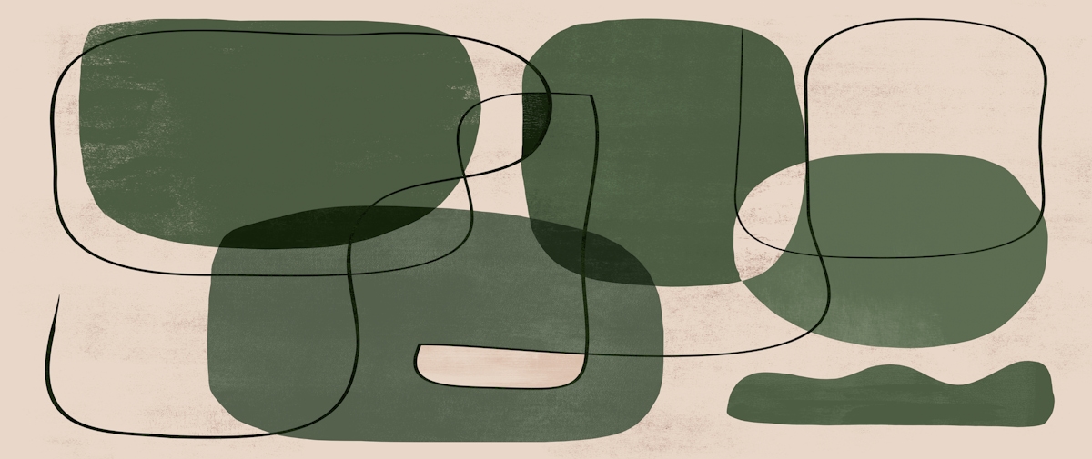 Organic Green Abstract Wallpaper