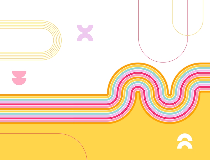 Colorful Abstract Lines Wallpaper for Kids