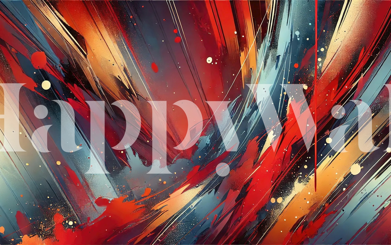 Graffiti: Crimson Storm Wallpaper