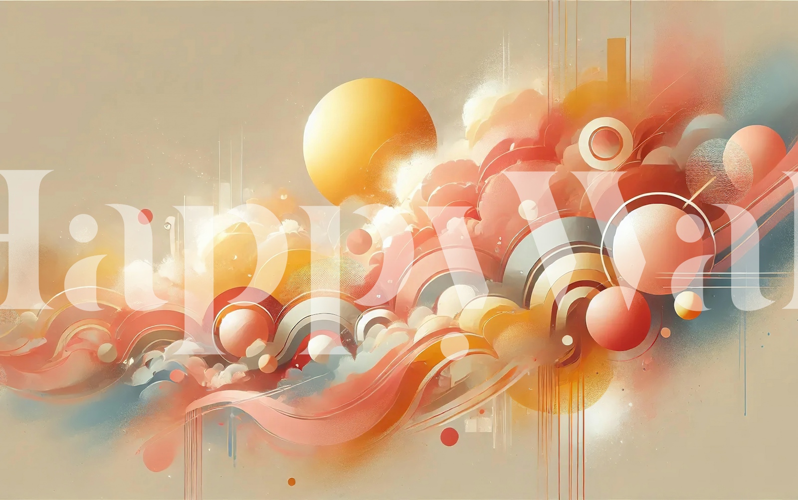 Graffiti: Sunrise Glow Wallpaper | happywall.com