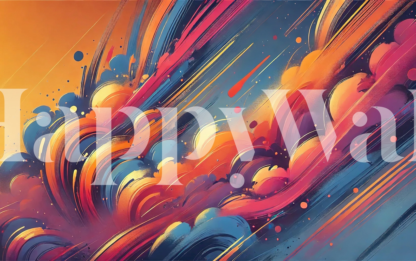 Colorful Graffiti Sunset Vibes Wallpaper