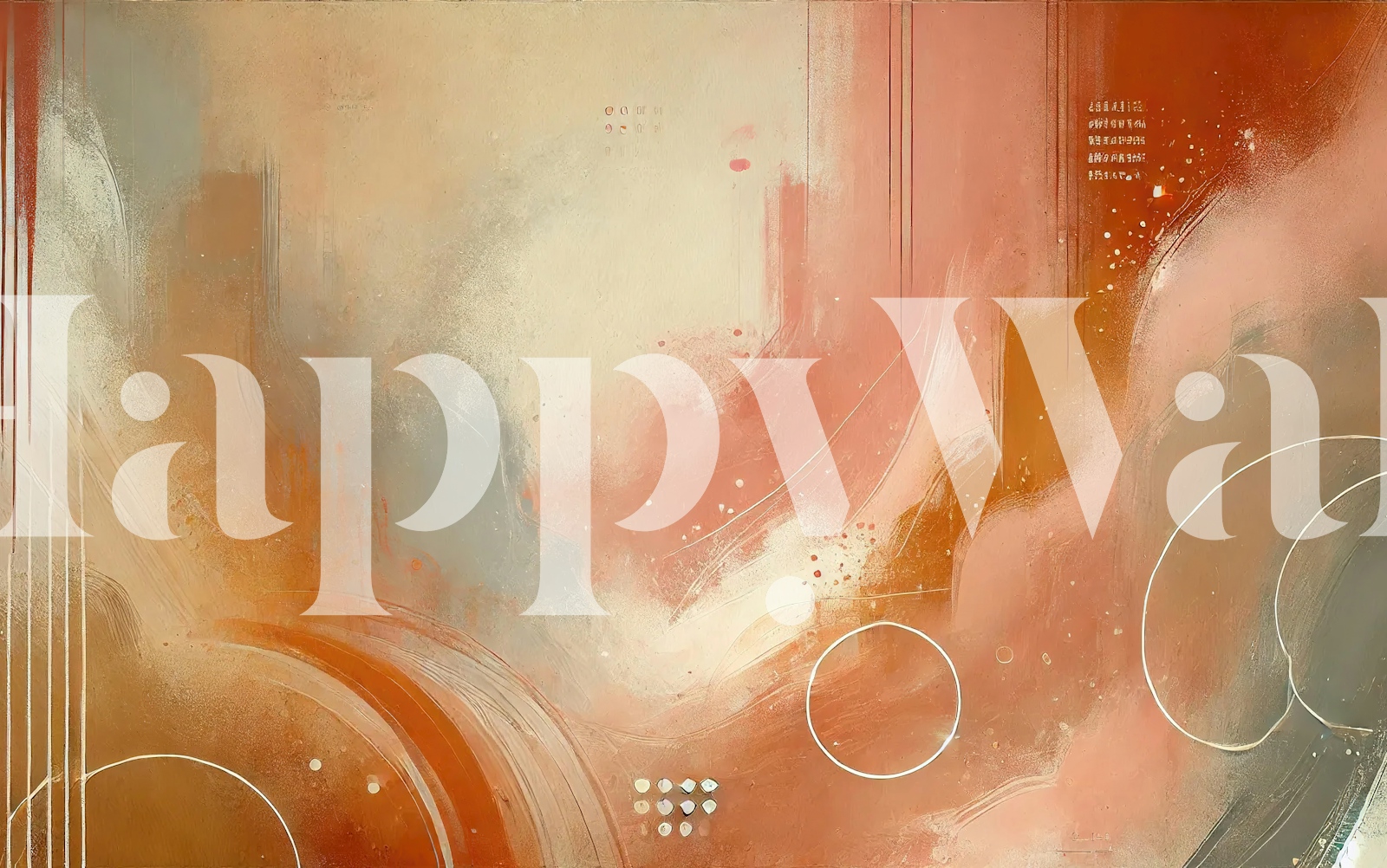 Graffiti: Terracotta Flow Wallpaper