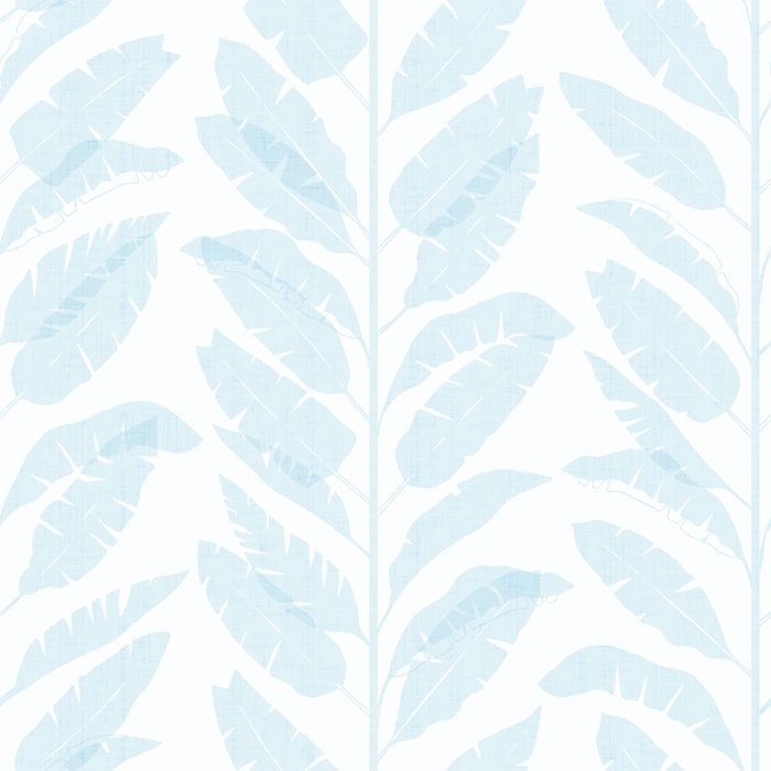 Tropical Leaf Stripe Wallpaper - Happywall