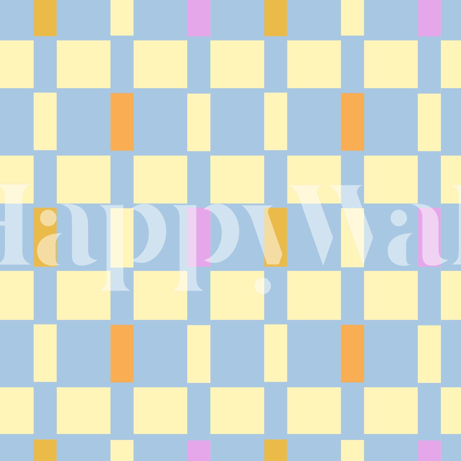 Pastel Checker Wallpaper for Kids Rooms