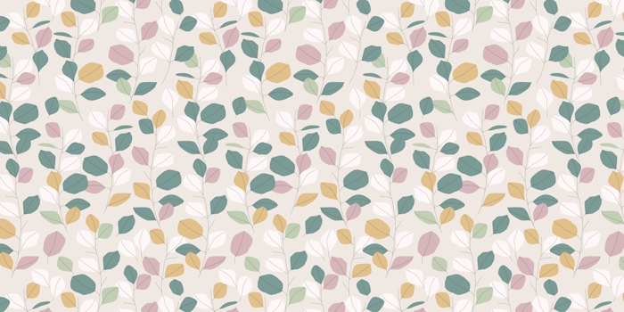 Modern Leafy Botanical Wallpaper