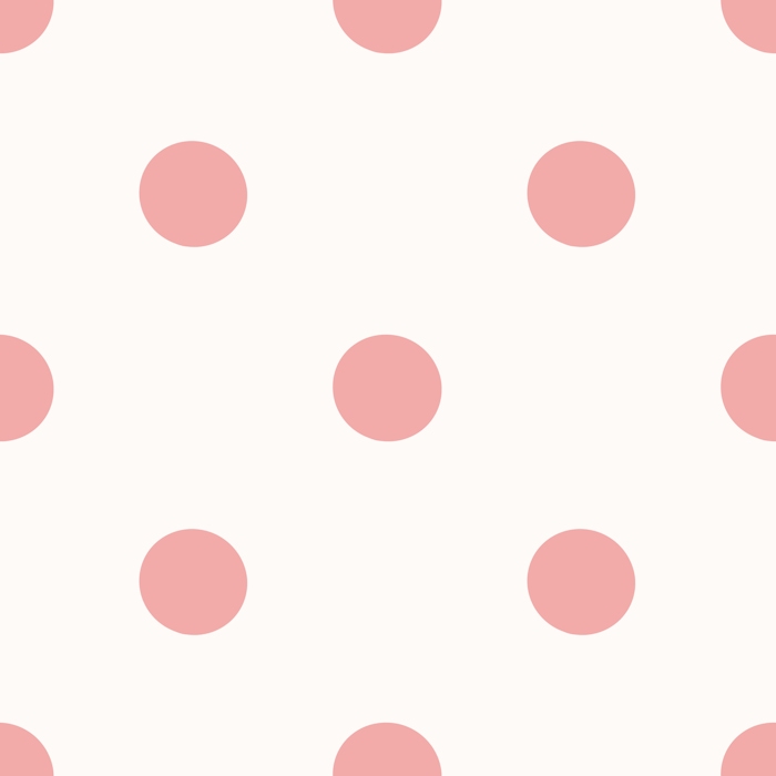 Soft Pink Dots on White Wallpaper