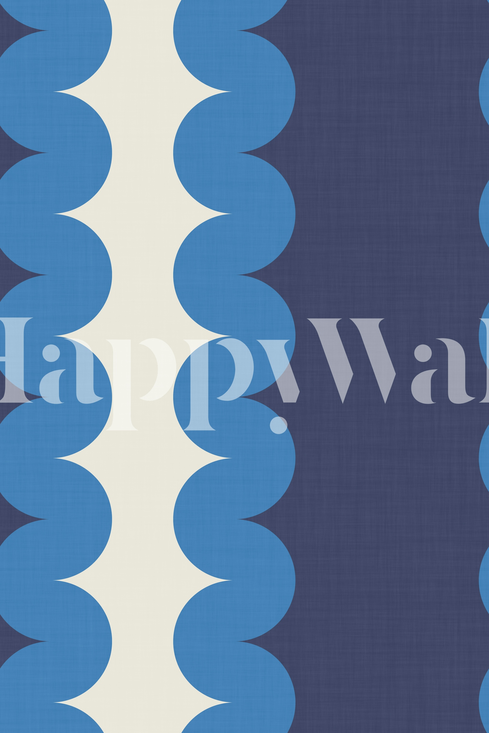 Giant Ric Rac Scallop Stripe - Happywall.com