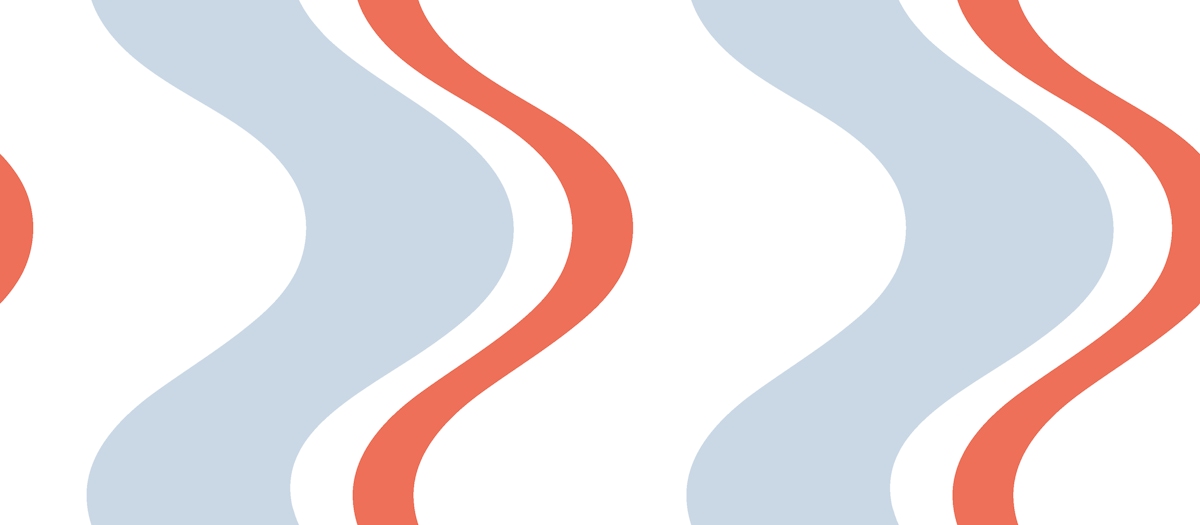 Playful Wiggle Wave Stripes Wallpaper