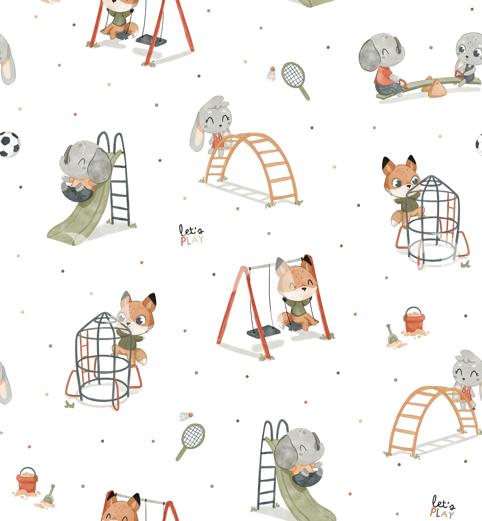 Playground fun Wallpaper | happywall.com