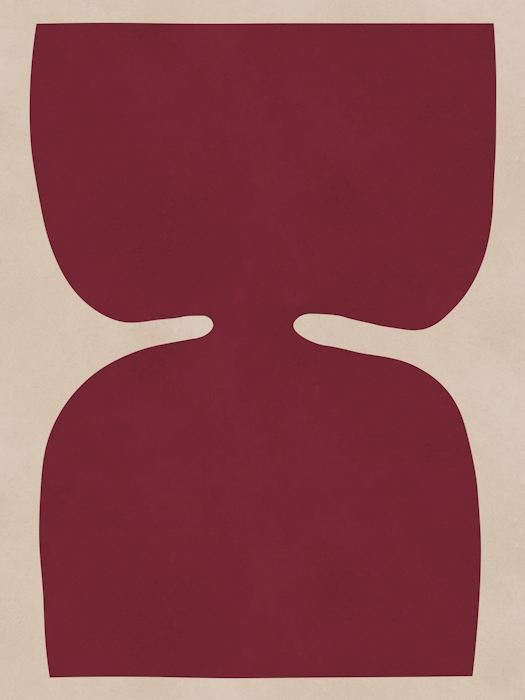 Abstract Maroon Shape Wallpaper