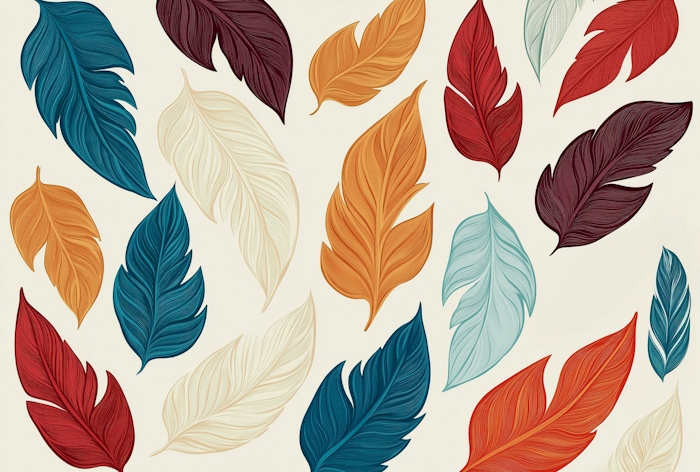 Boho Feather Flights Wallpaper | happywall.com