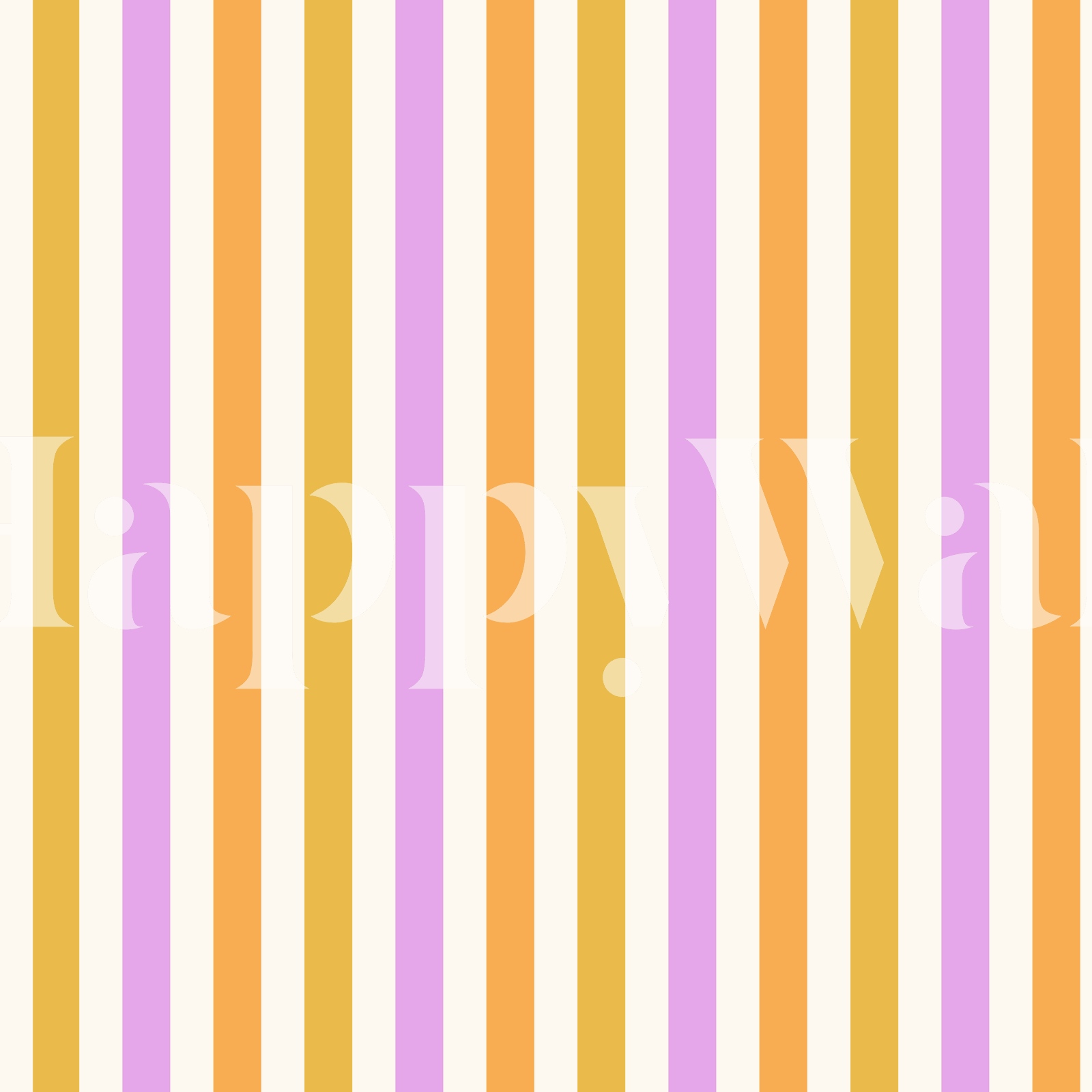 Pink Orange Yellow Stripes Wallpaper