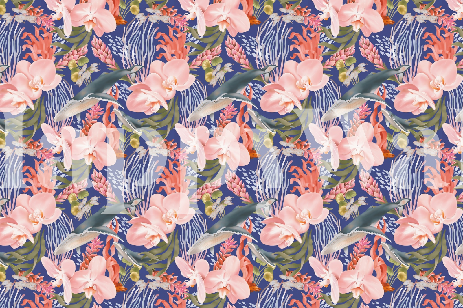 Tropical Ocean Symphony Wallpaper | happywall.com
