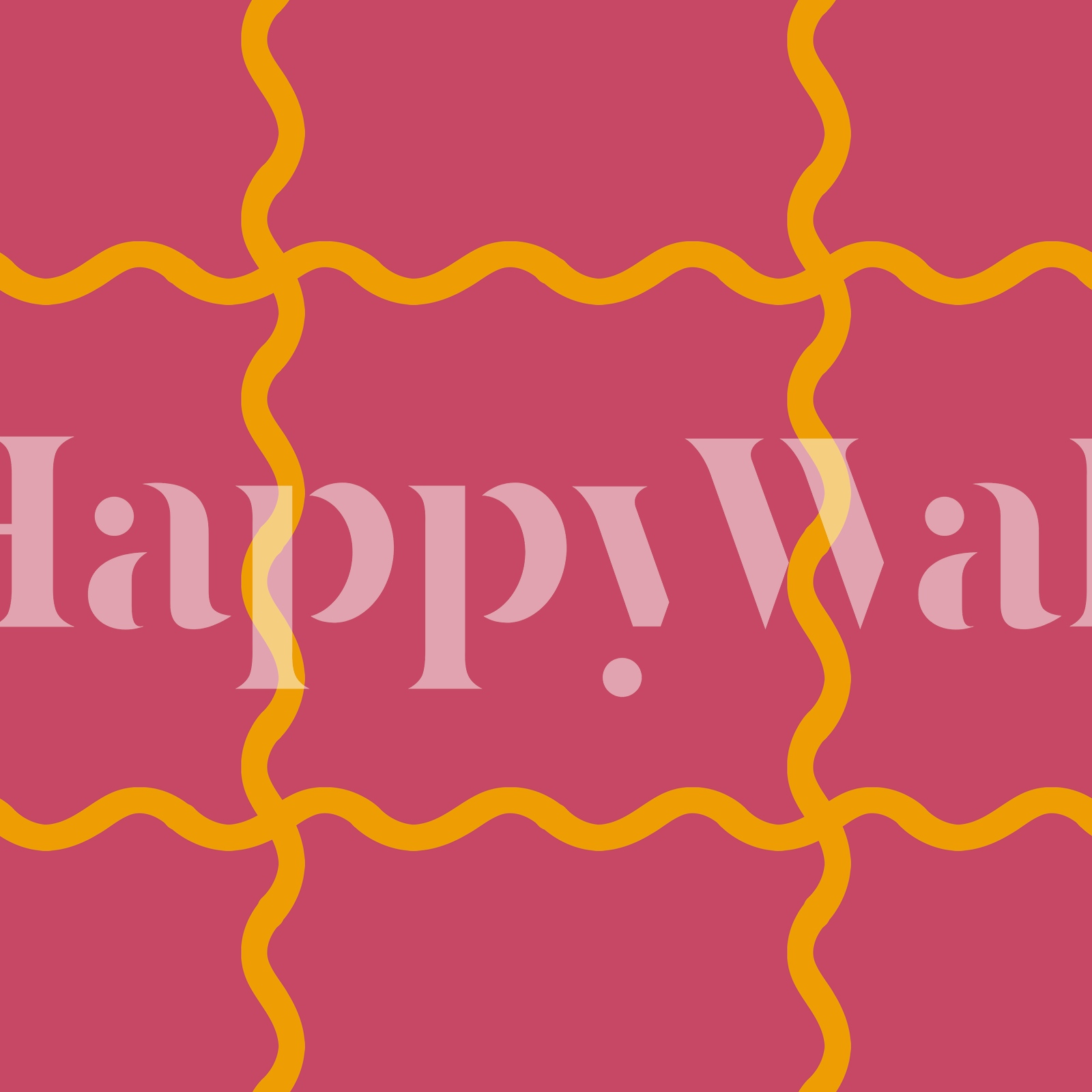 Wavy Checker Ruby Wallpaper | Happywall.com
