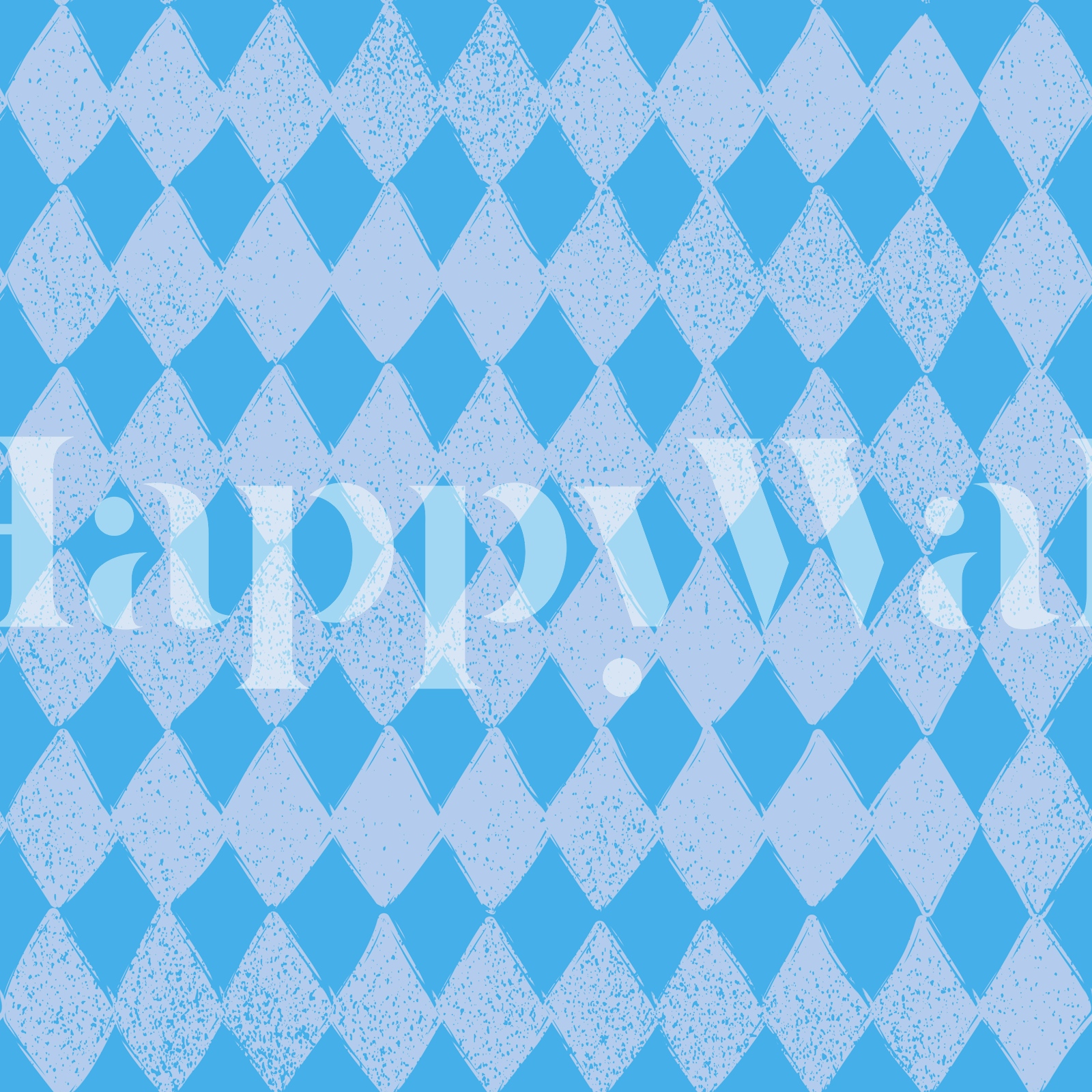 Baby Blue Harlequin Diamonds Wallpaper