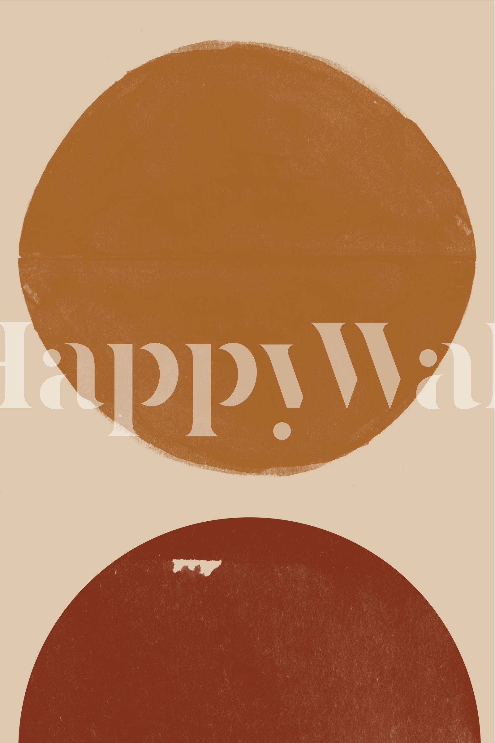 Boho Orange Sun Wallpaper - Happywall