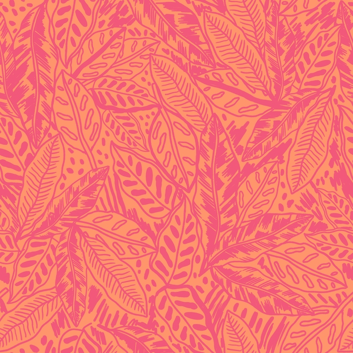 Coral Leaf Jungle Wallpaper - Happywall.com